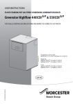 Greenstar CDi Highflow Combi Operating Instructions | Worcester Bosch